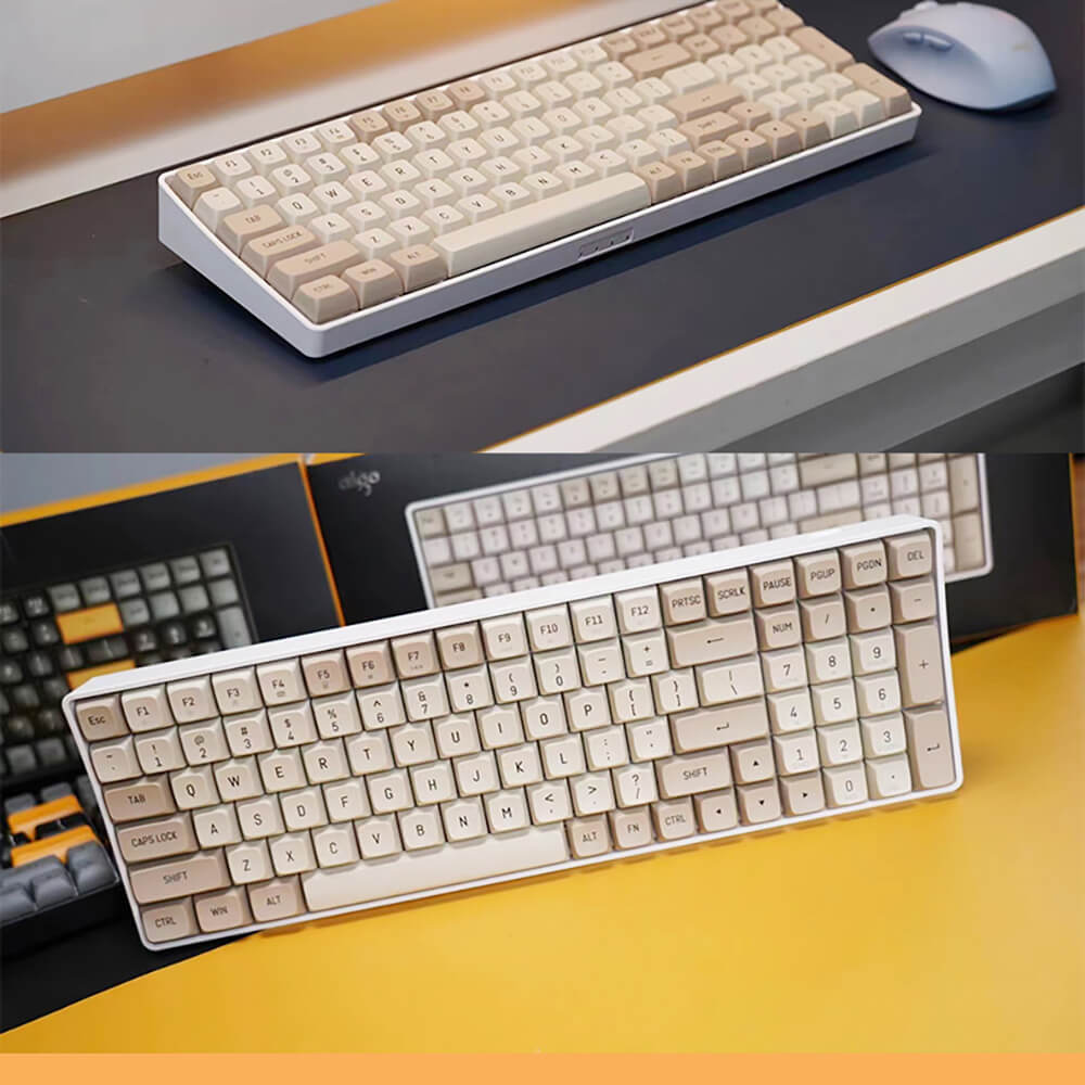 2.4G Wireless Cozy Double Color Mechanical Keyboard Gasket Structure ...