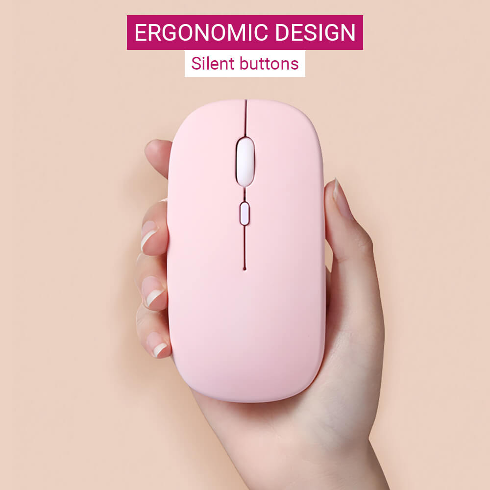 Bluetooth Minimalist Pastel Mouse 1600 DPI Silent Button - Dubsnatch
