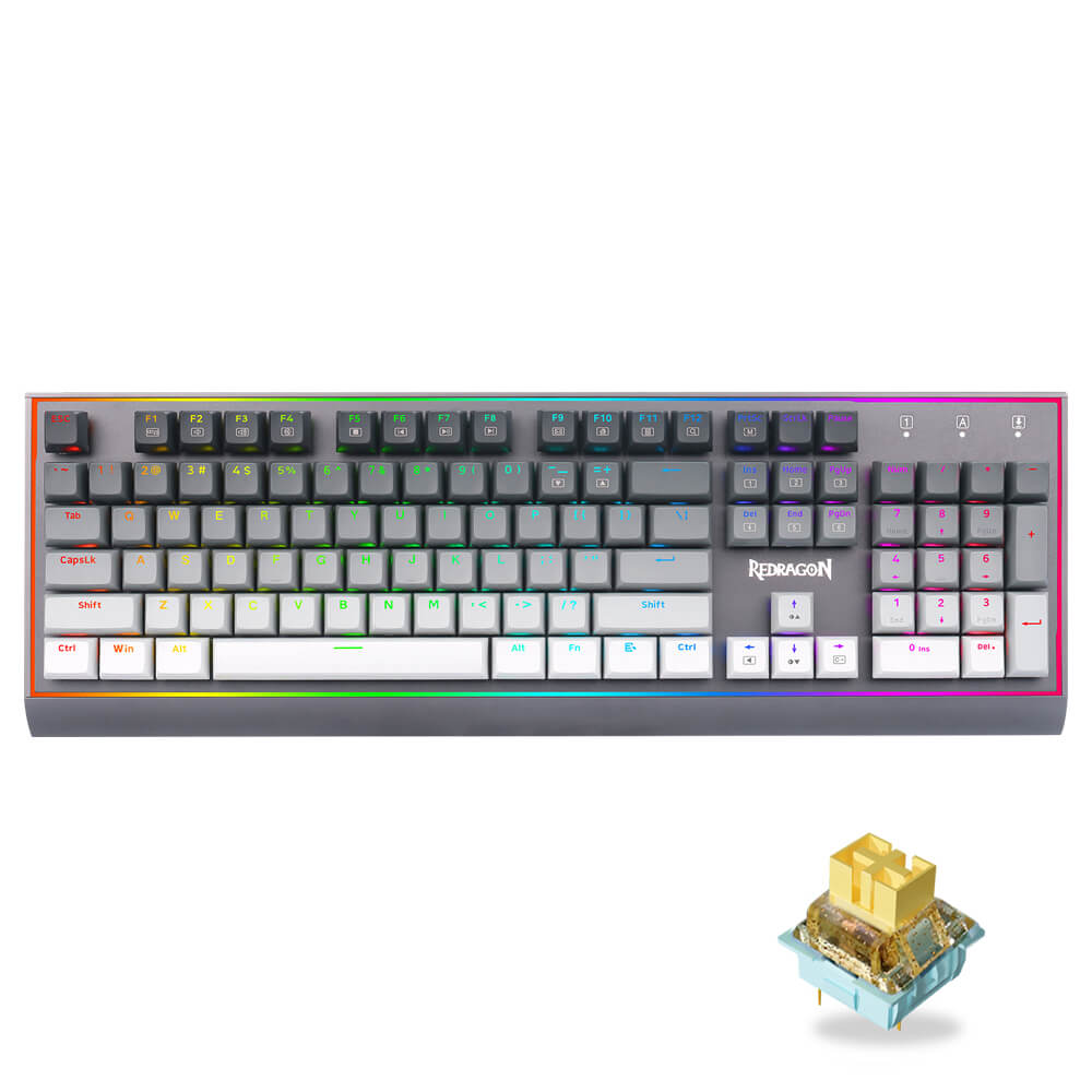 RGB Aluminum Mechanical Keyboard USB Hot-Swappable Switches - Dubsnatch