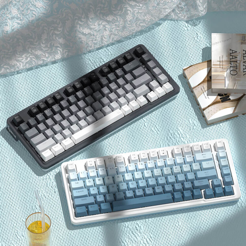 RGB Slim Gradient Color Mechanical Keyboard USB Gasket Structure ...