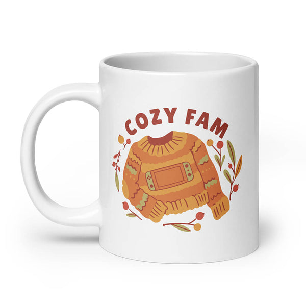 Seasonal Cozy Gamer Fam Portable Console Sweater Mug - Dubsnatch