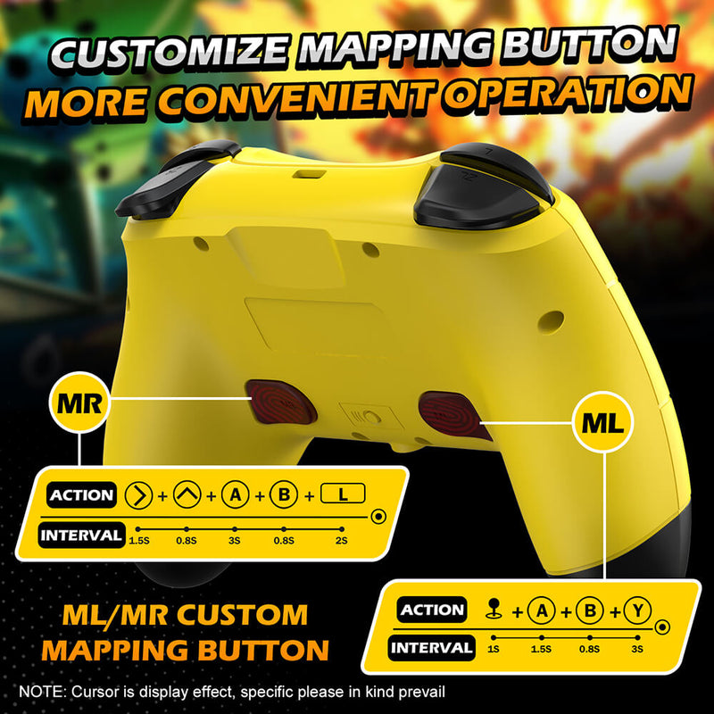 Wireless Pro Controller Vibration NFC Macro Turbo Switch - Dubsnatch