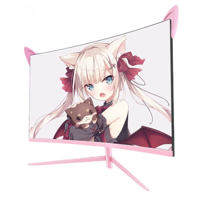 27" Pink Curved Monitor FHD 1080p 2ms VA 165hz HDMI 98% sRGB - Dubsnatch