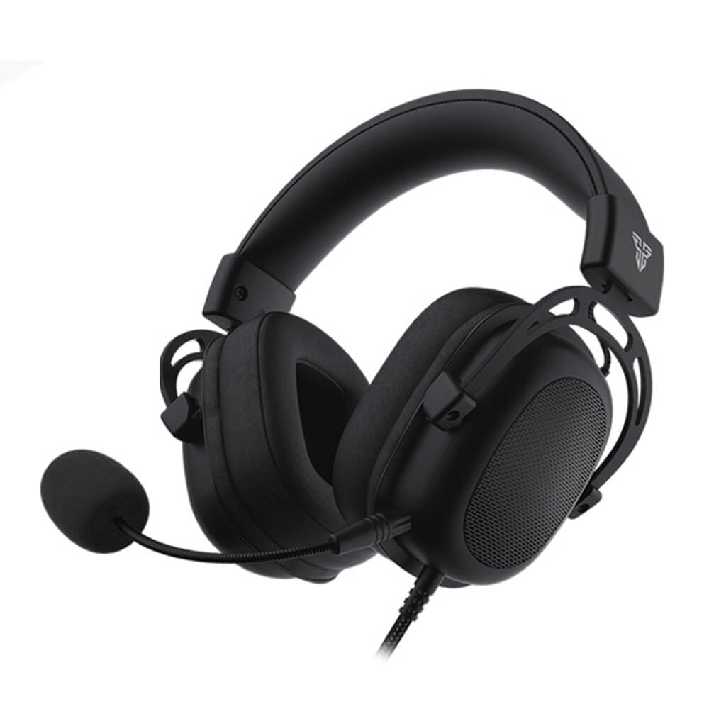 HiFi Black Aluminum Headset Mic Over-Ear 3.5mm Jack - Dubsnatch