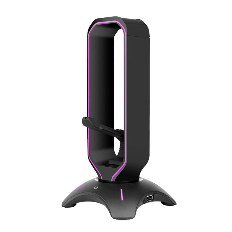 Neon RGB Headset Stand Gaming Double USB - Dubsnatch