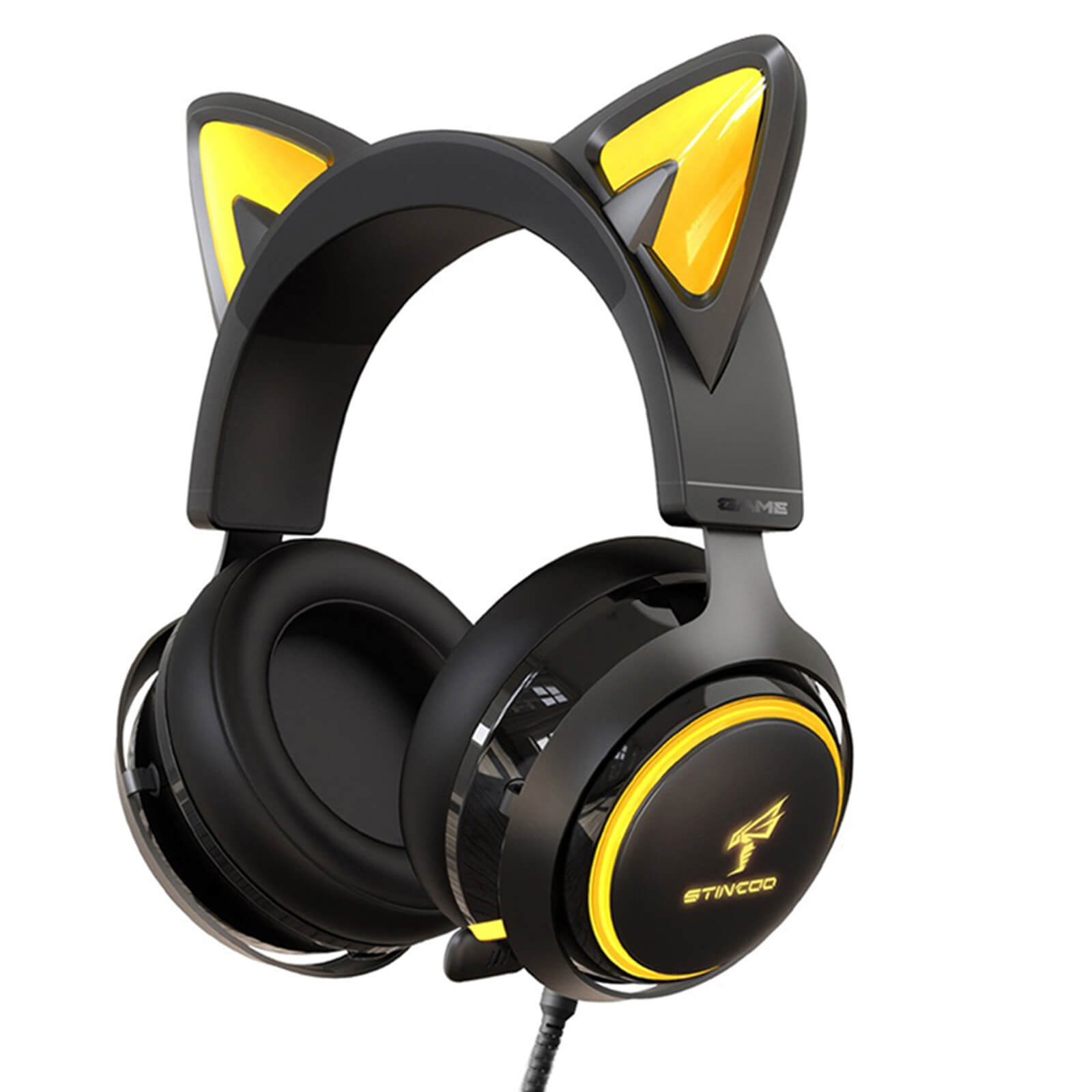 2GHz Wireless Cat Headset Microphone 7.1 RGB LED - Dubsnatch