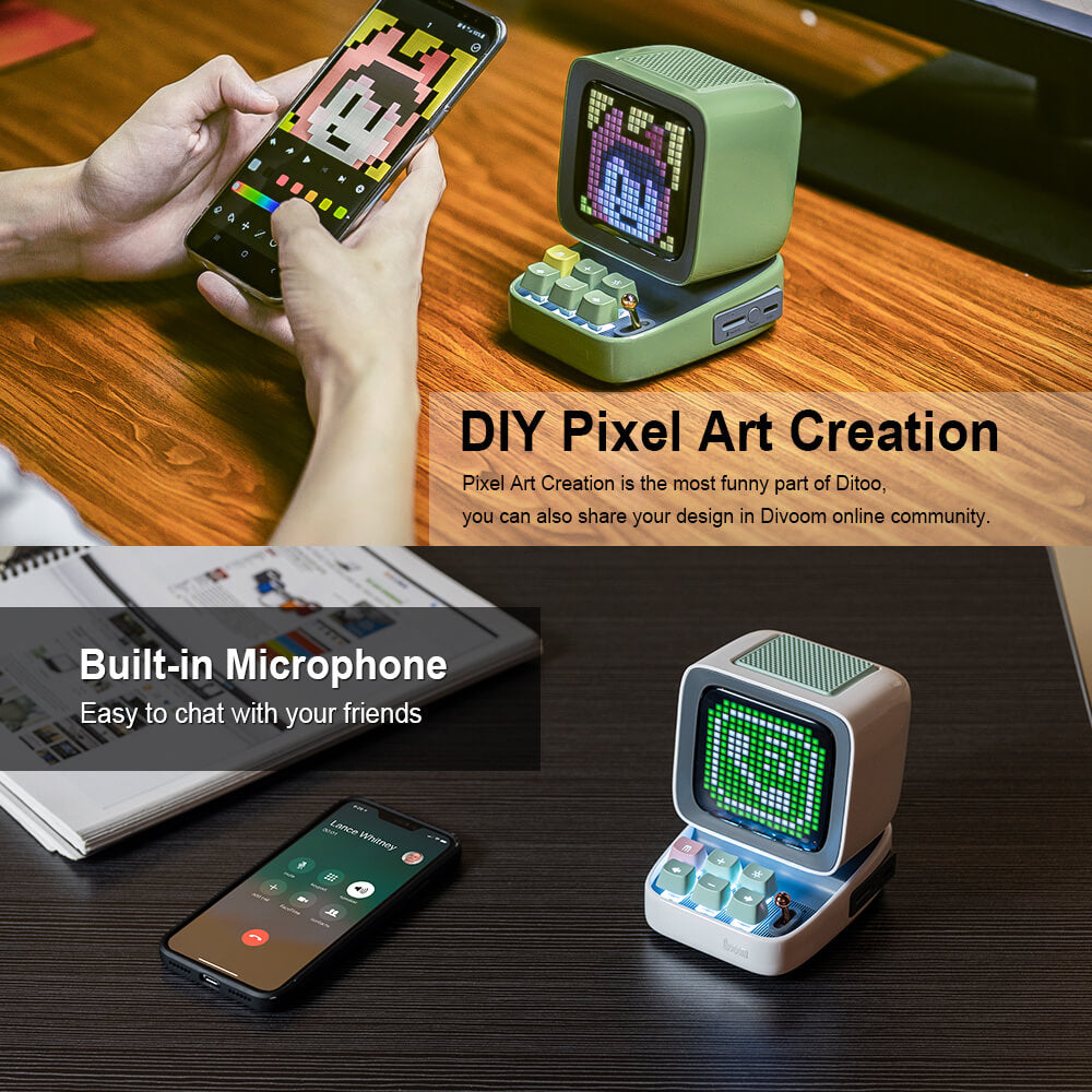 DIY Pixel Art Speaker Wireless LED Microphone - Dubsnatch