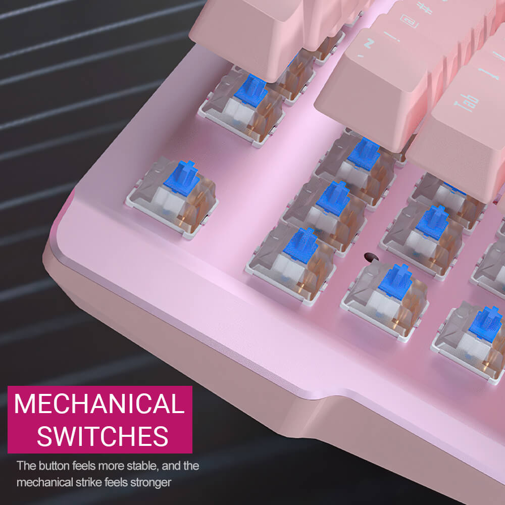 Girl Mechanical Keyboard Qwerty Backlight - Dubsnatch