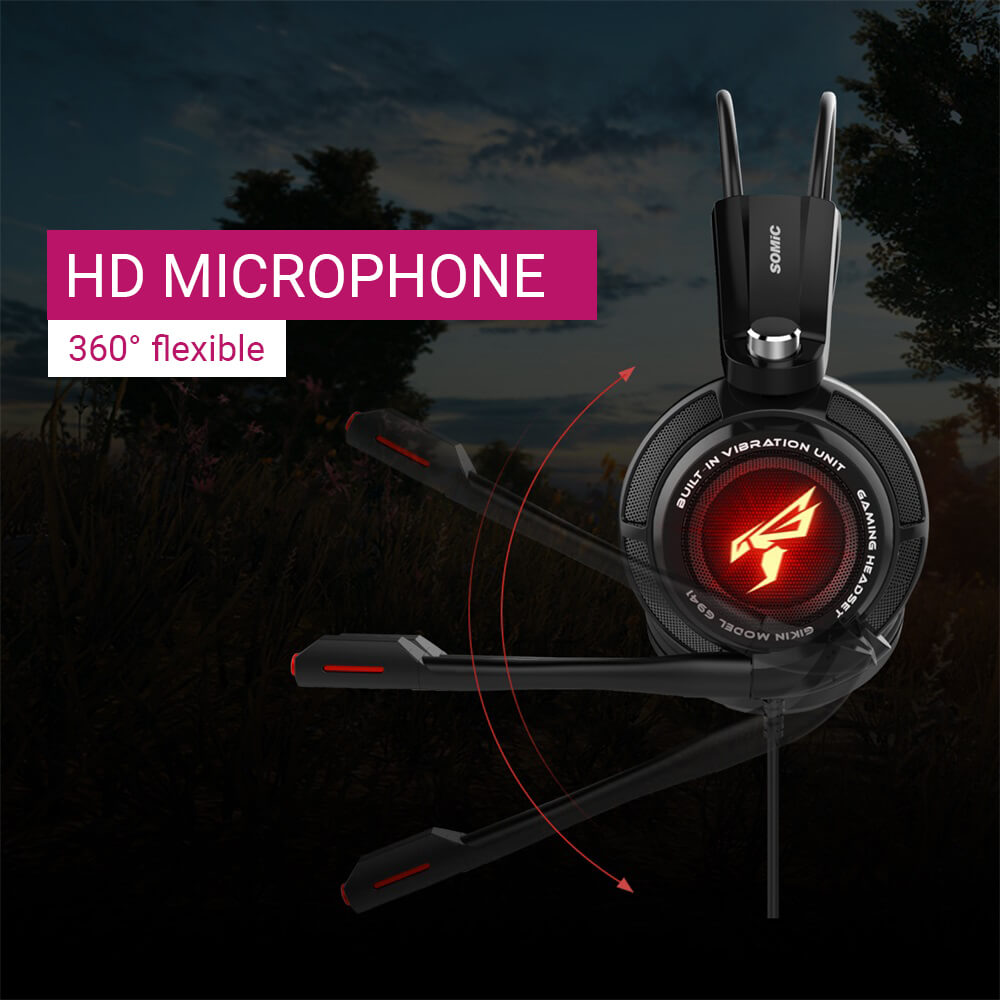 LED 7.1 Surround Sound Headset Microphone USB Deep Bass - Dubsnatch