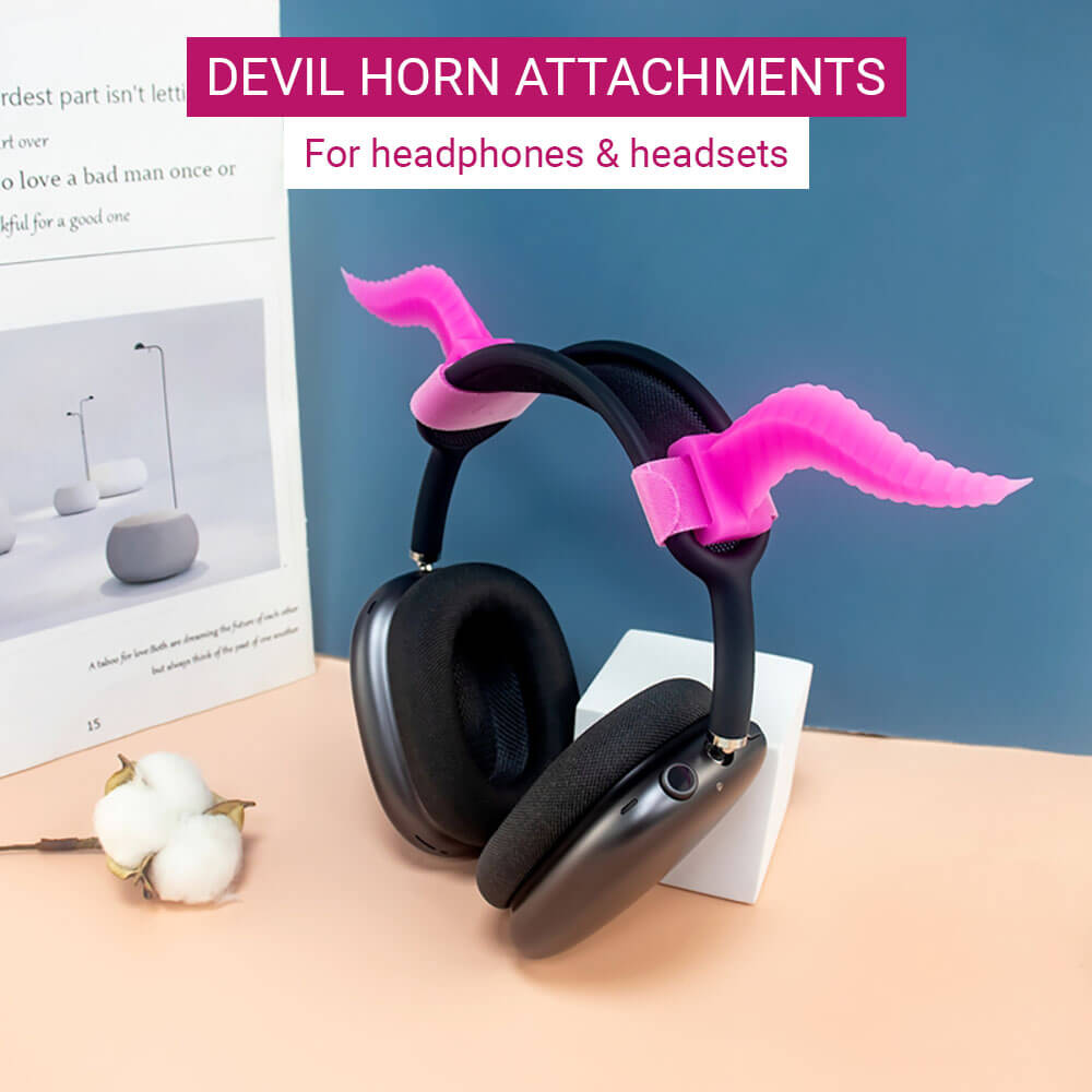 Removable Pair Devil Horn Headphones Attachment - Dubsnatch