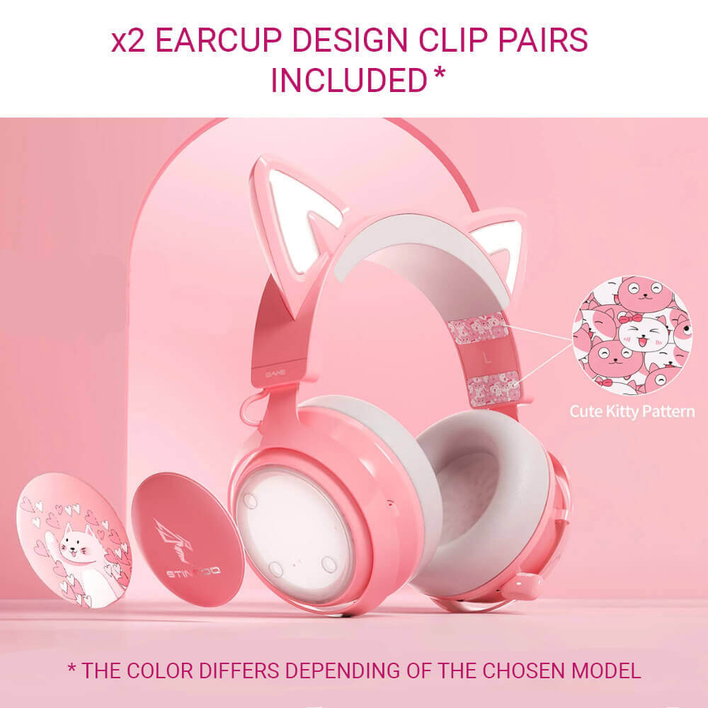 2GHz Wireless Cat Headset Microphone 7.1 RGB LED - Dubsnatch