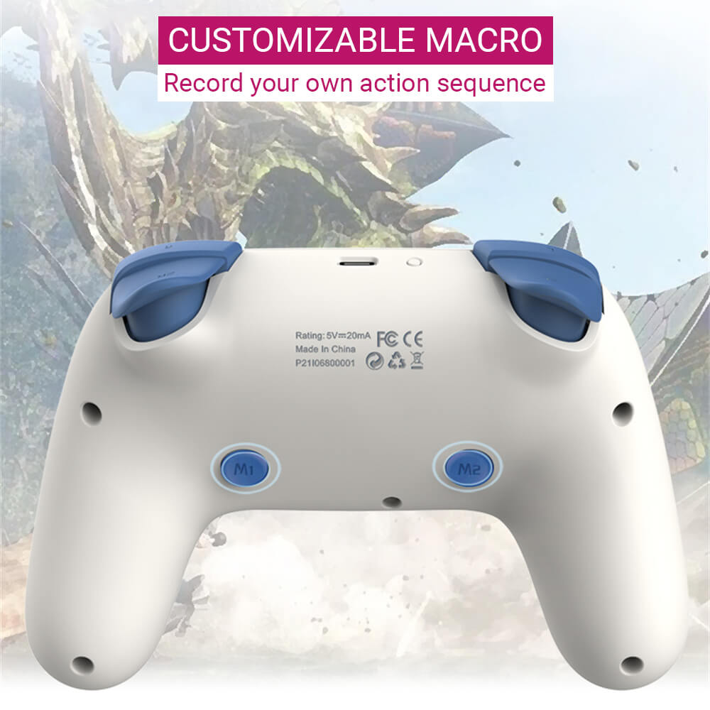 Wireless Cozy Pastel Controller Vibration Turbo Switch PC - Dubsnatch